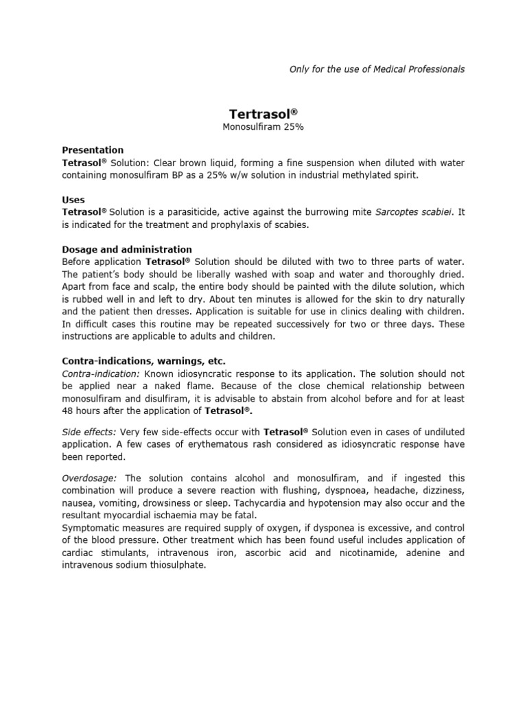 Tetrasol | PDF | Water | Clinical Medicine