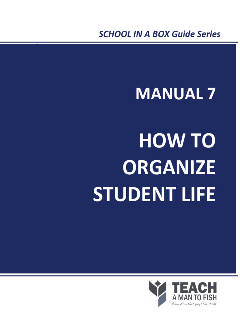 Manual7 HowtoOrganizeStudentLife | PDF | University And College Admission | Schools