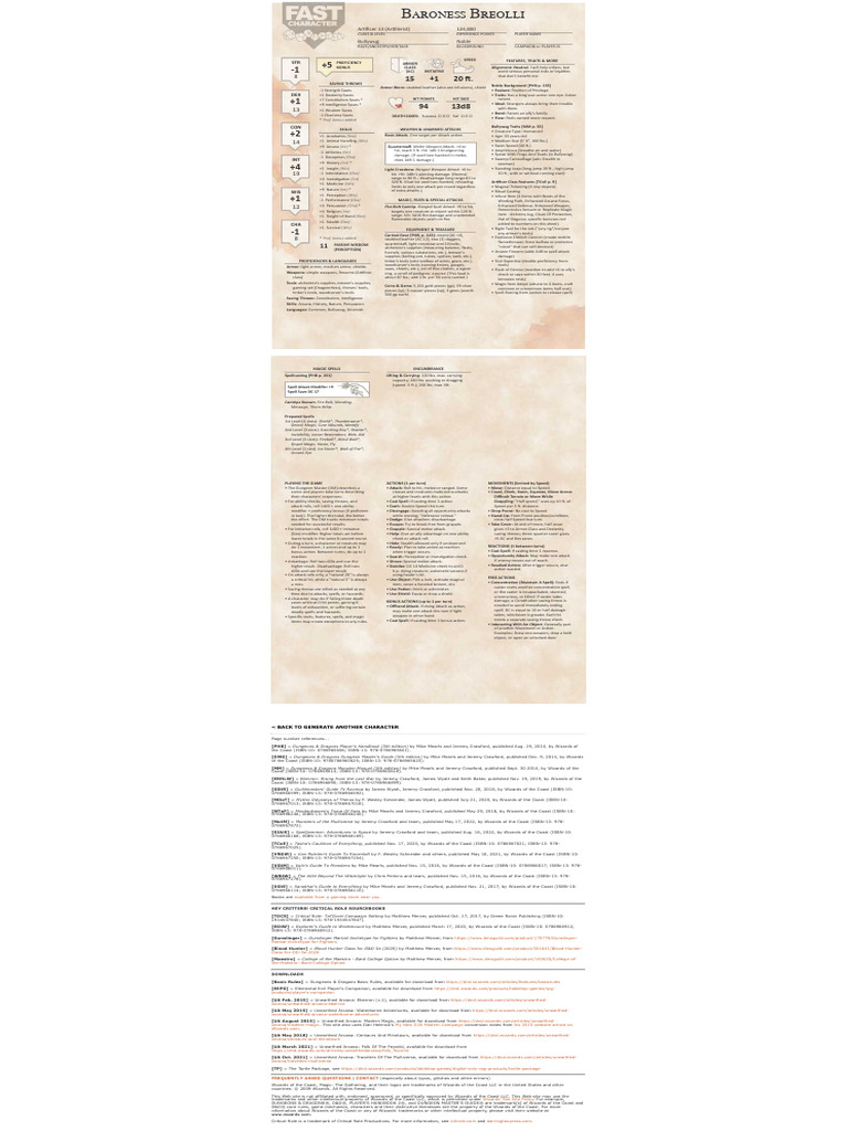 Bullywug Artificer Character Sheet | PDF | Dungeons & Dragons | Wizards ...