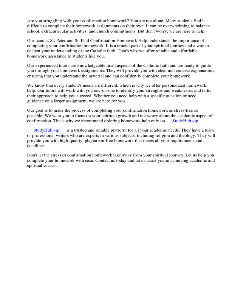 ST Peter ST Paul Confirmation Homework | Download Free PDF | Paul The Apostle | Saint Peter