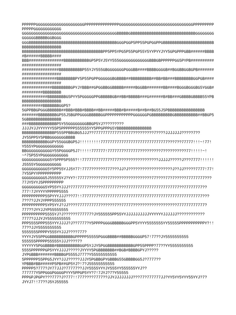 Abstract ASCII Art Pattern | PDF