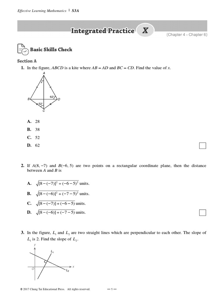 Kite and Trapezium Geometry Problems | PDF | Rectangle | Triangle