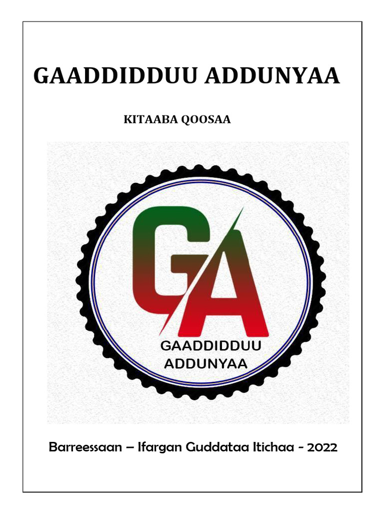 Gaaddidduu Addunyaa | PDF