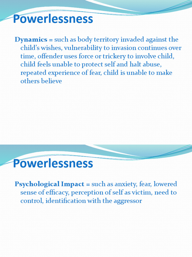Powerlessness | PDF