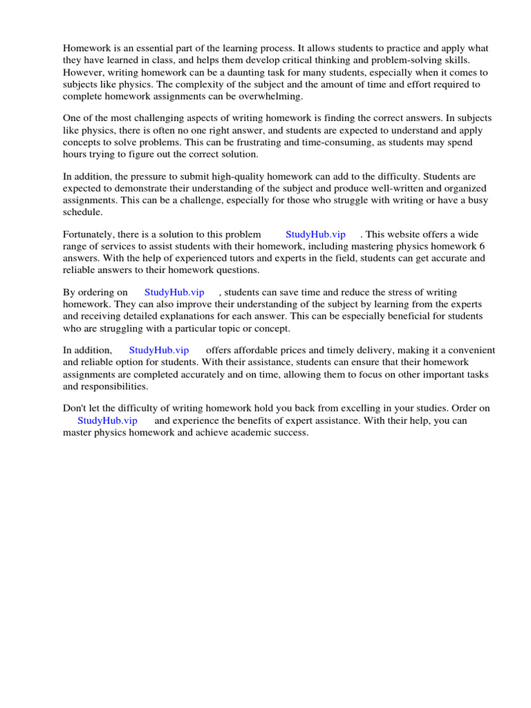 Mastering Physics Homework 6 Answers | PDF | Homework | Physics