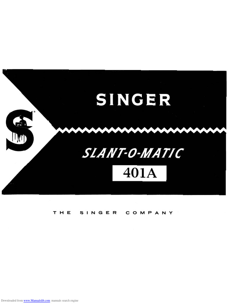 Singer 401a Sewing Machine Instruction Manual | PDF | Internet Search ...