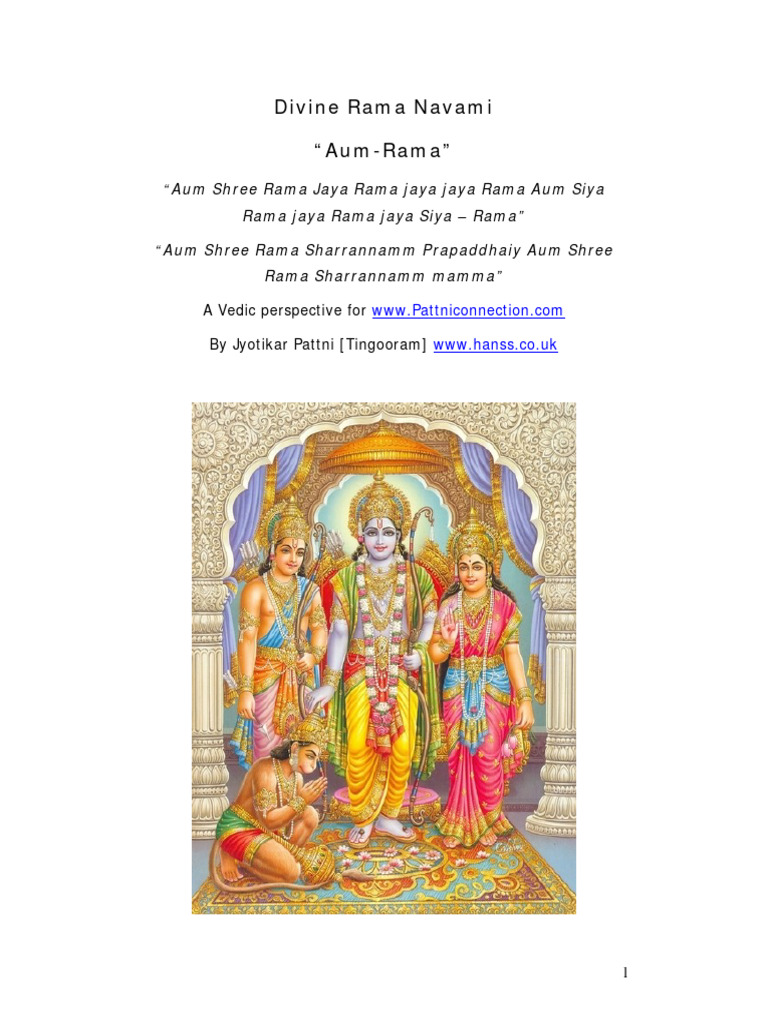 Divine Rama Navami | Download Free PDF | Rama | Sita