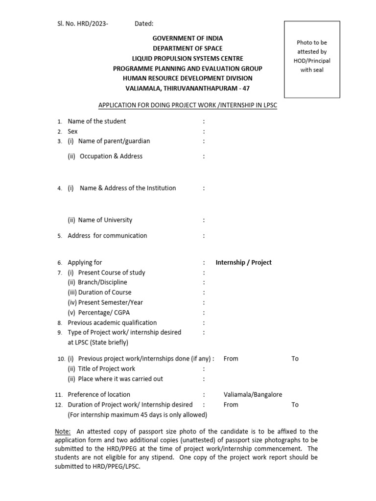 LPSC Internship and Project Application | PDF | Justice | Crime & Violence