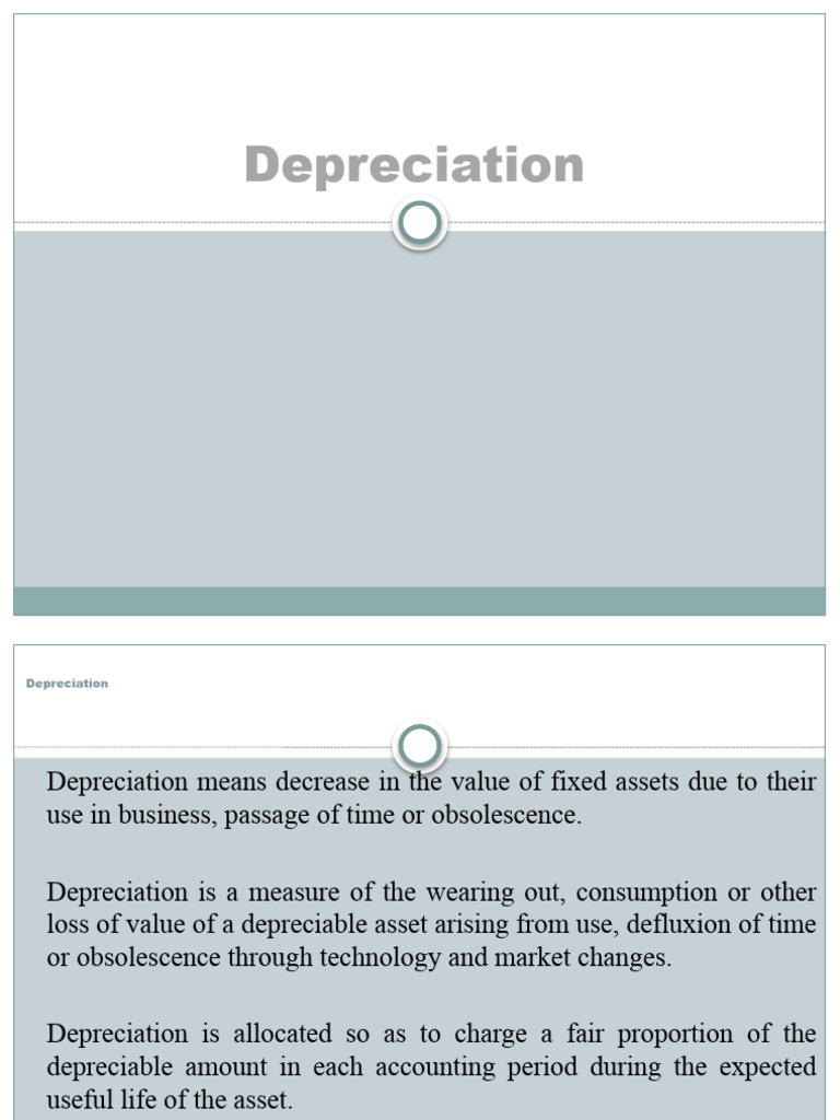 Unit 3 | PDF | Depreciation | Book Value