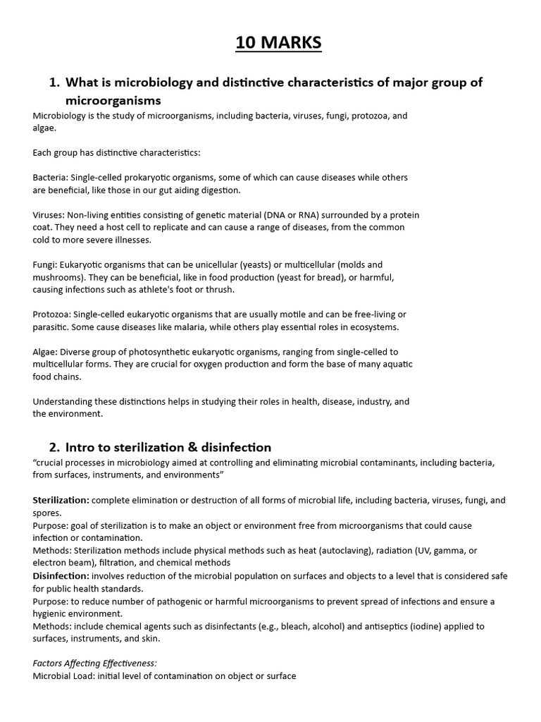 Microbiology For BNYS Students NOTES | PDF | Bacteriophage | Growth Medium