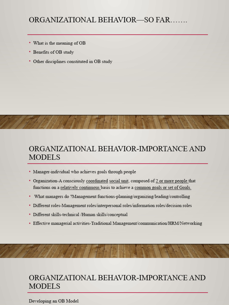 Organizational Behavior 19 Th Sept 22 | PDF | Organizational Behavior | Motivational