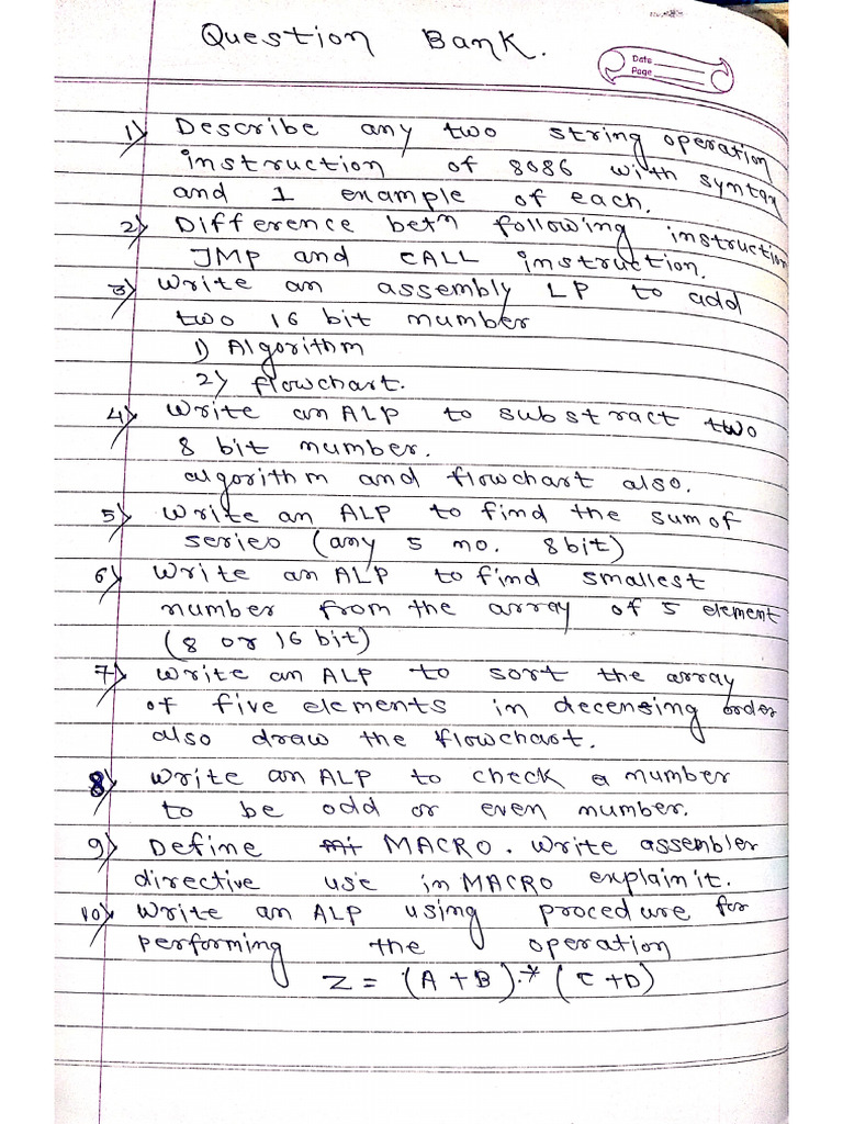 MAP Question Bank Sessional 2 | PDF