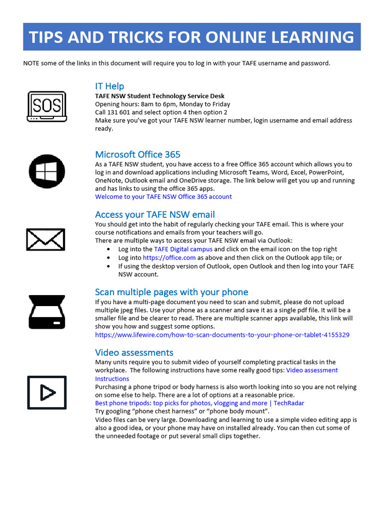 Tips and Tricks for Online Learning | PDF | Microsoft Office ...