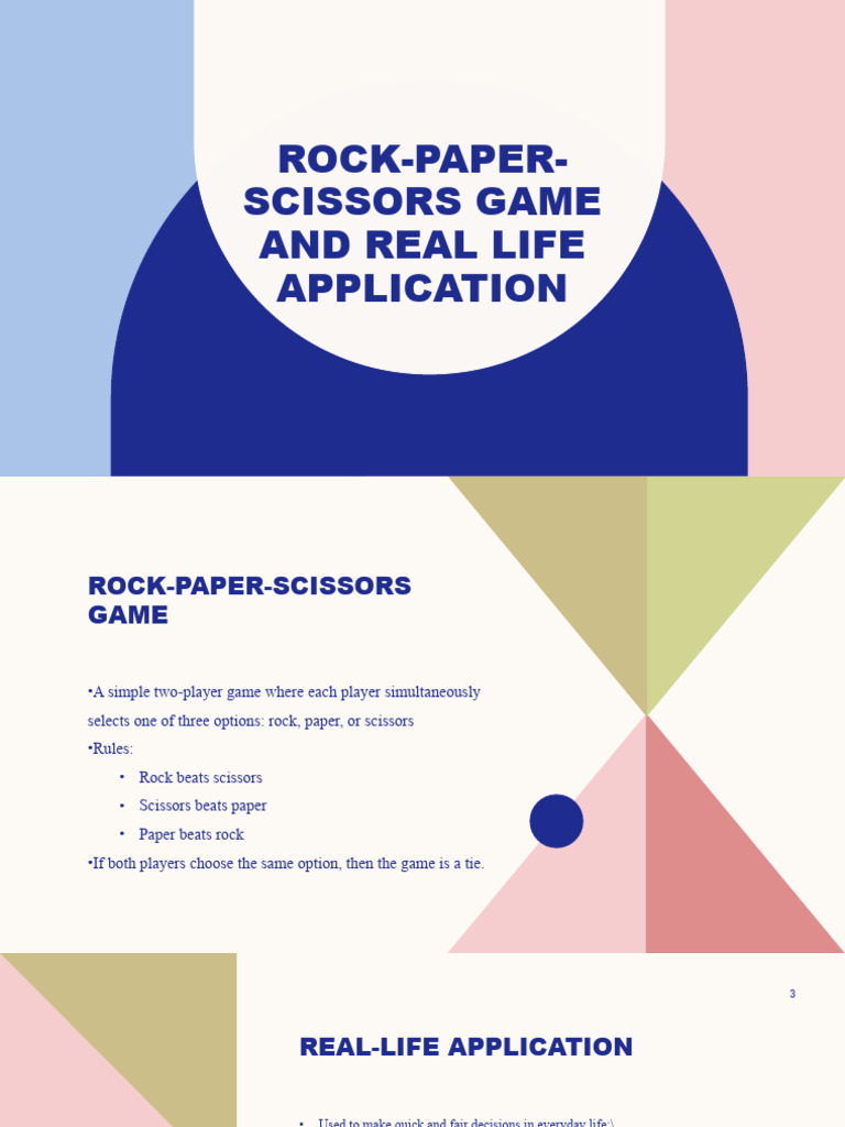 Rock-Paper-Scissors Game | PDF | Home & Garden