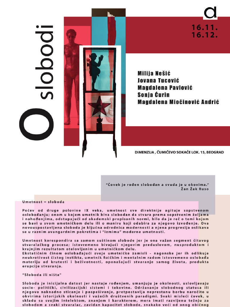Katalog Izložbe "O Slobodi" | PDF