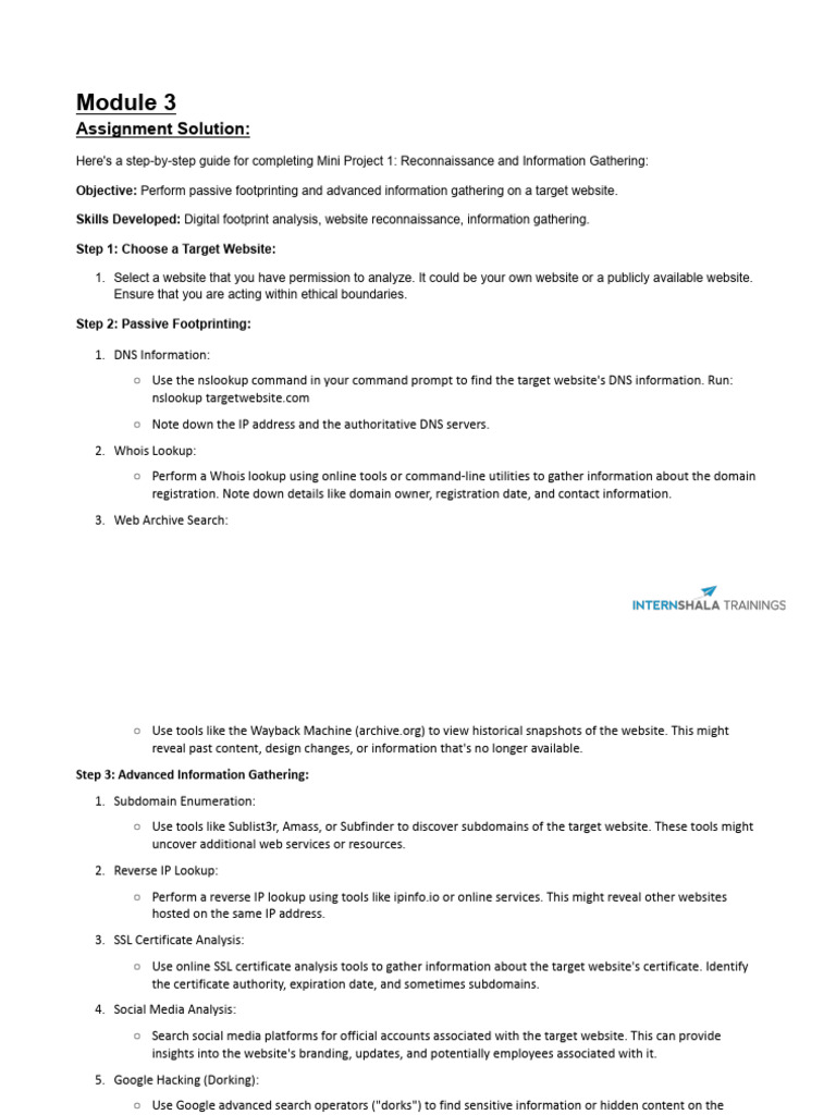 Module 3 Assignment Solution | PDF | Domain Name System | Domain Name