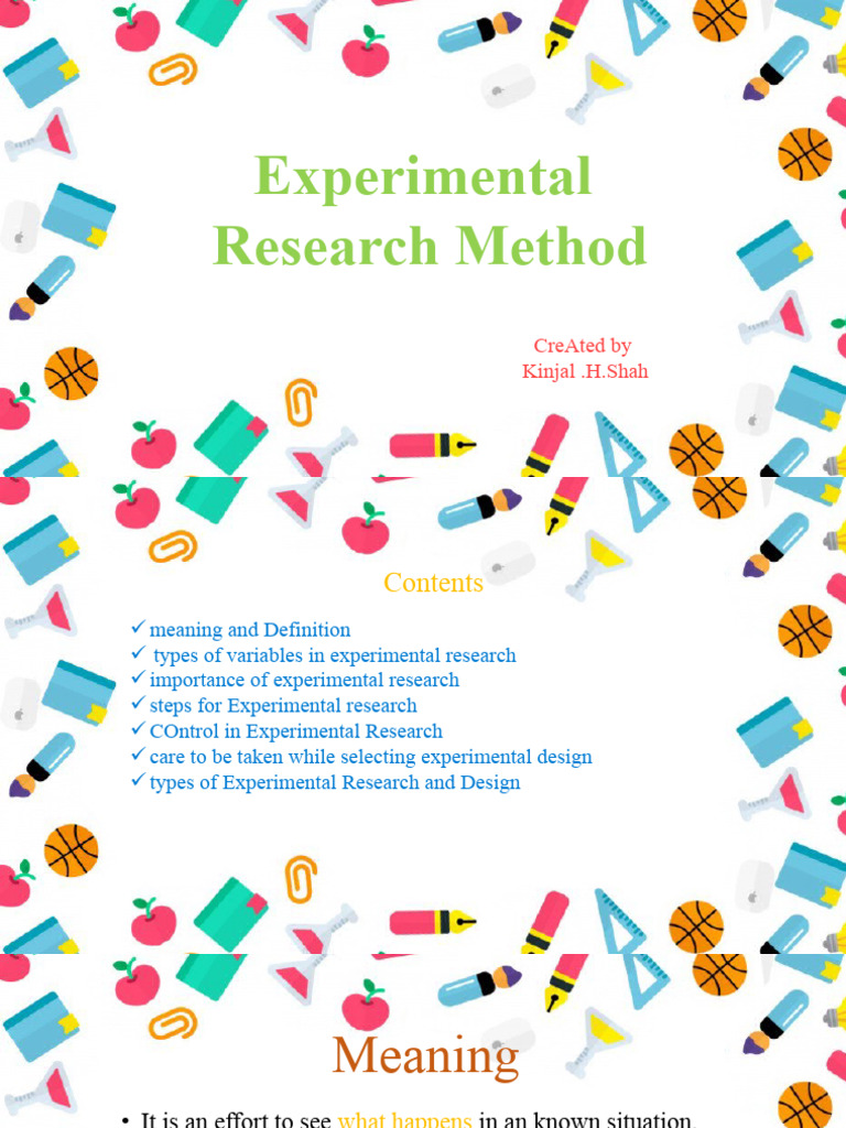 Experimental Research | PDF | Experiment | Data Analysis
