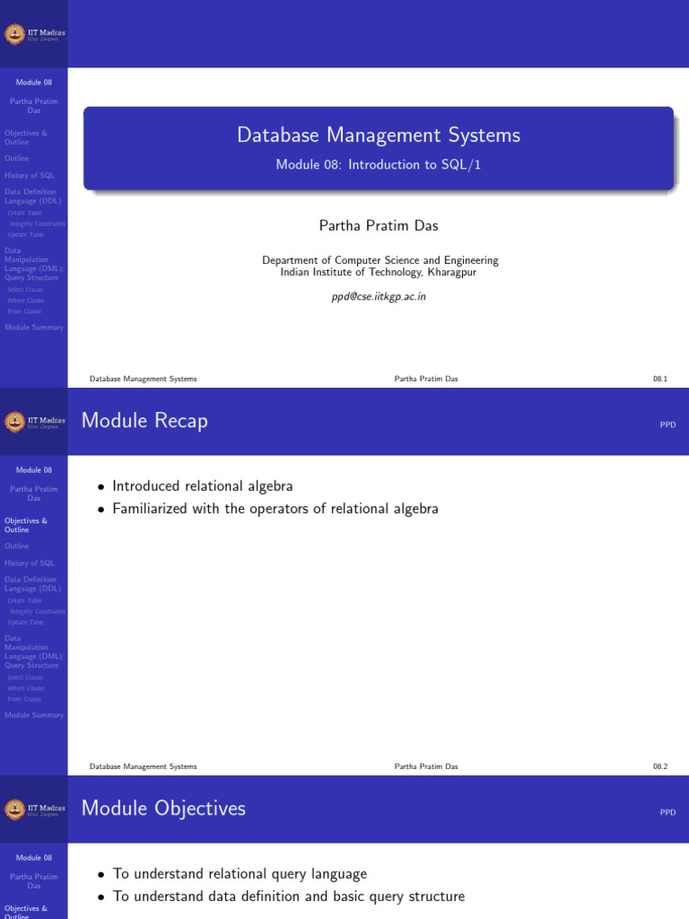 Lec 2.3 | PDF | Sql | Relational Model