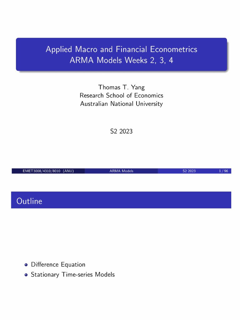 EMET8010weeks2 3 4 Annotated | PDF