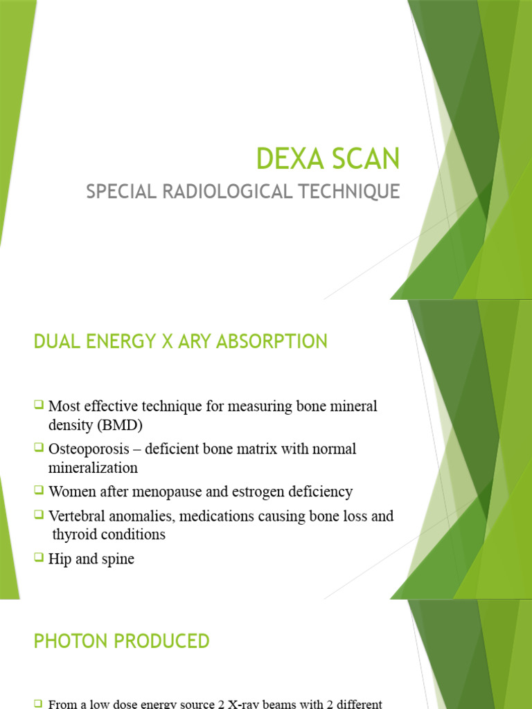 DEXA SCAN | PDF | Osteoporosis | Clinical Medicine