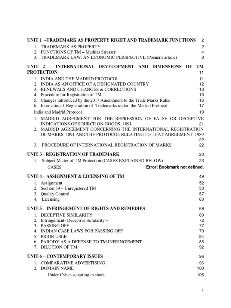 Trademark Law: Property and Functions | PDF | Trademark | Property
