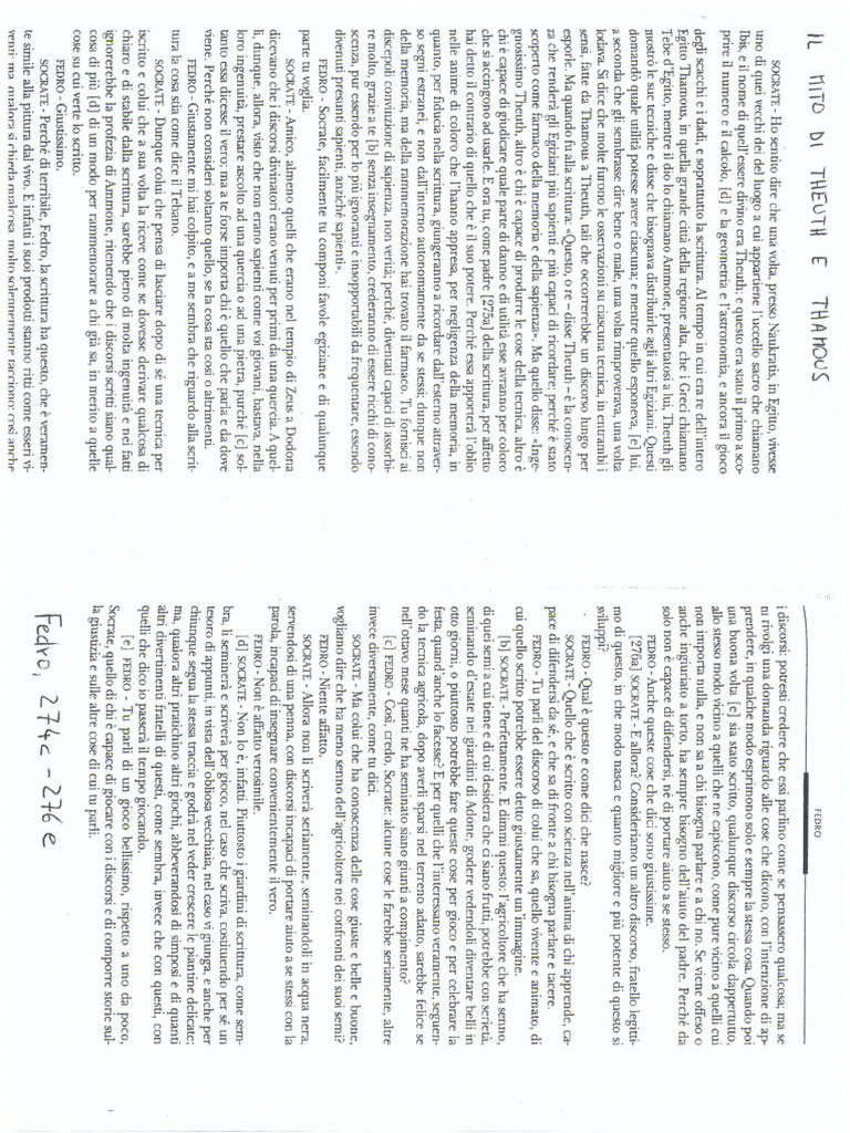 Mito Di Theuth e Thamous | PDF