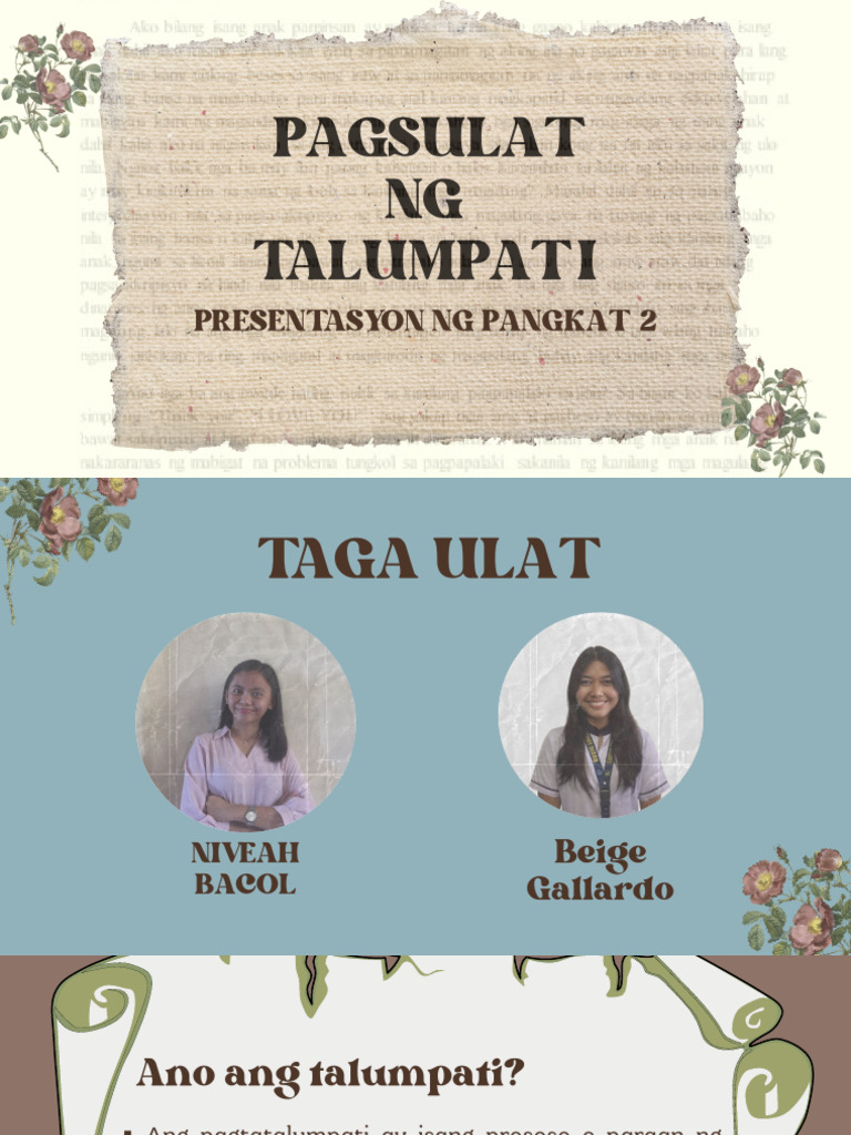 Pagsulat Ng Talumpati | PDF