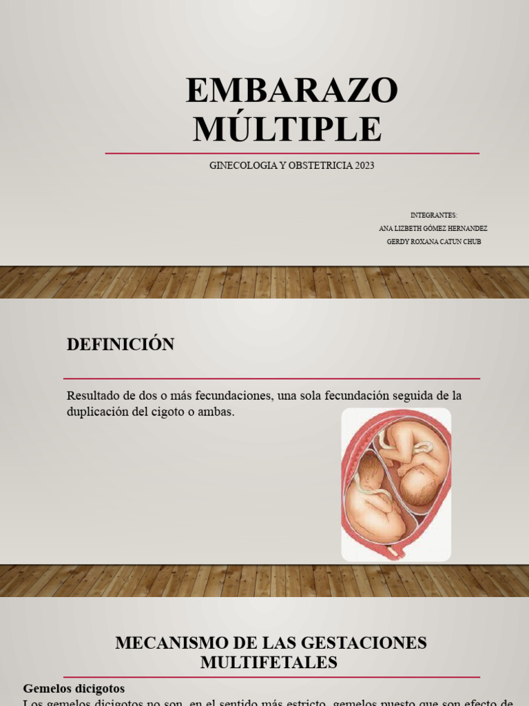 Embarazo Múltiple Exposición | PDF | El embarazo | Feto