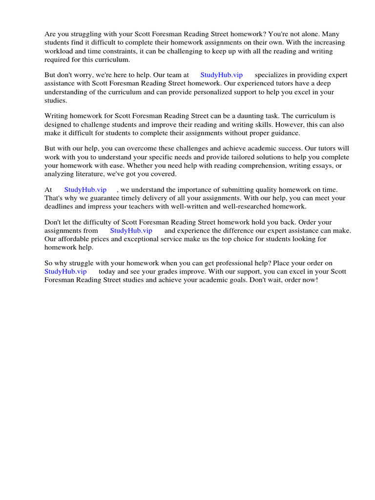 Scott Foresman Reading Street Homework | PDF | Safari (Web Browser ...