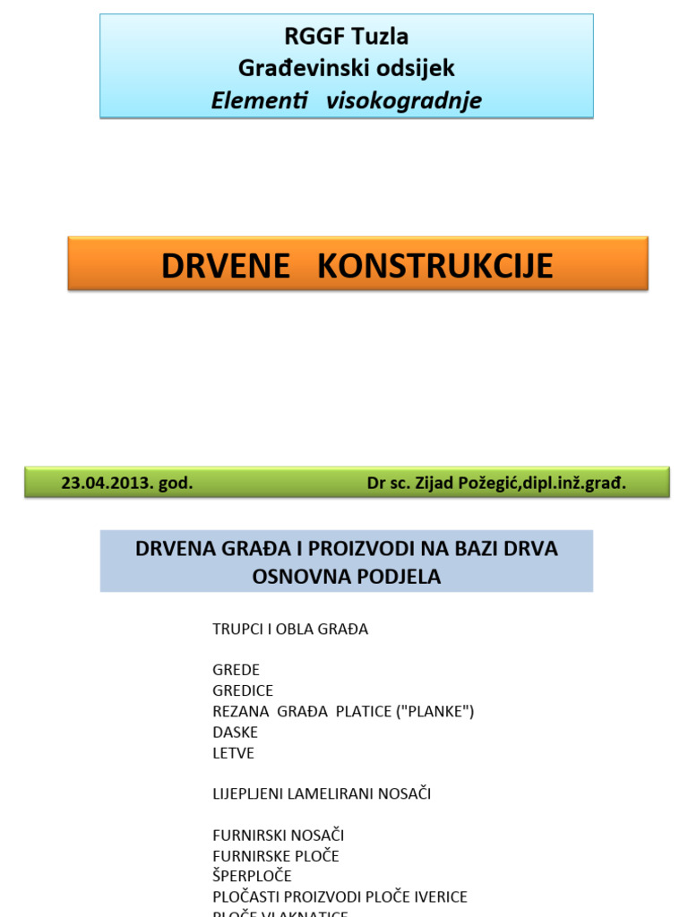 Drvene Konstrukcije 1000 | PDF