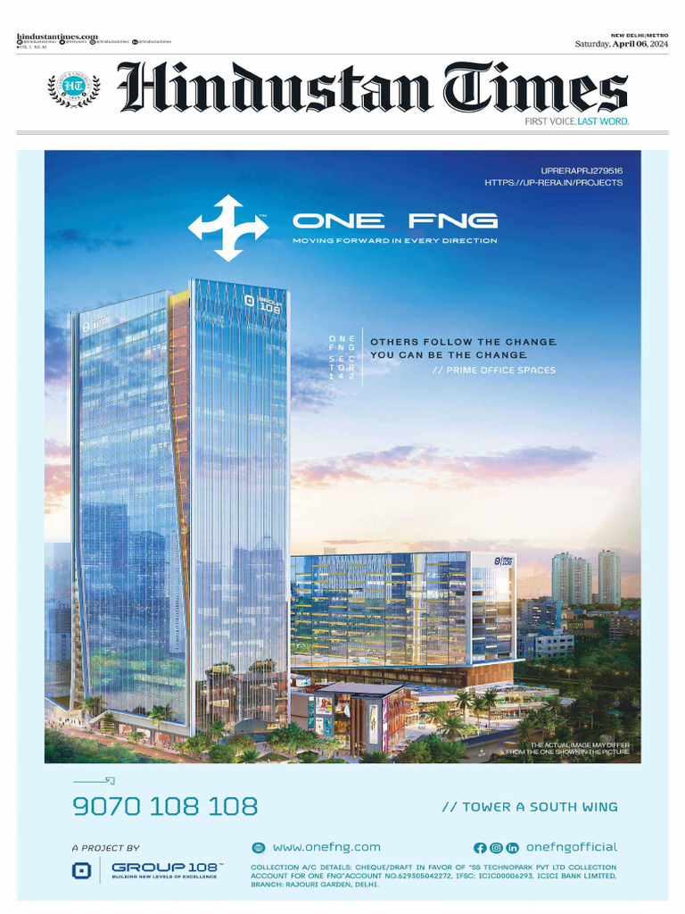 HT Delhi 06-04-2024 | PDF