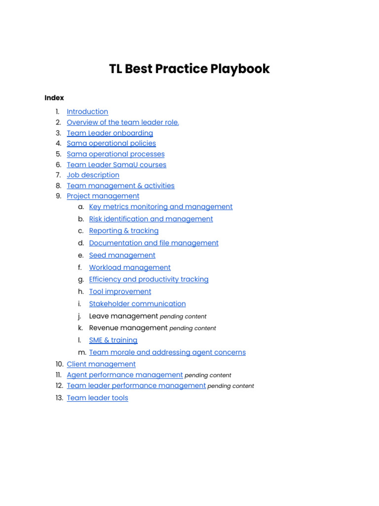 Tl Best Practice Playbook Download Free Pdf Mentorship Business