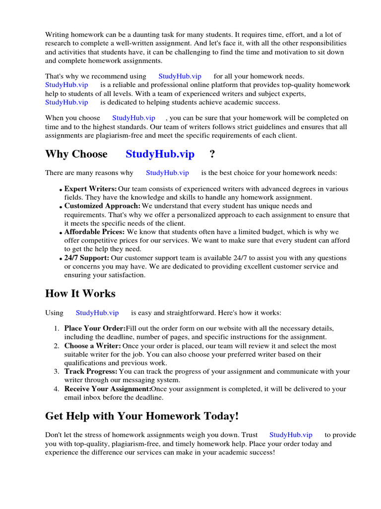 Top Homework Help at StudyHub.vip | PDF | Homework | Mobile App
