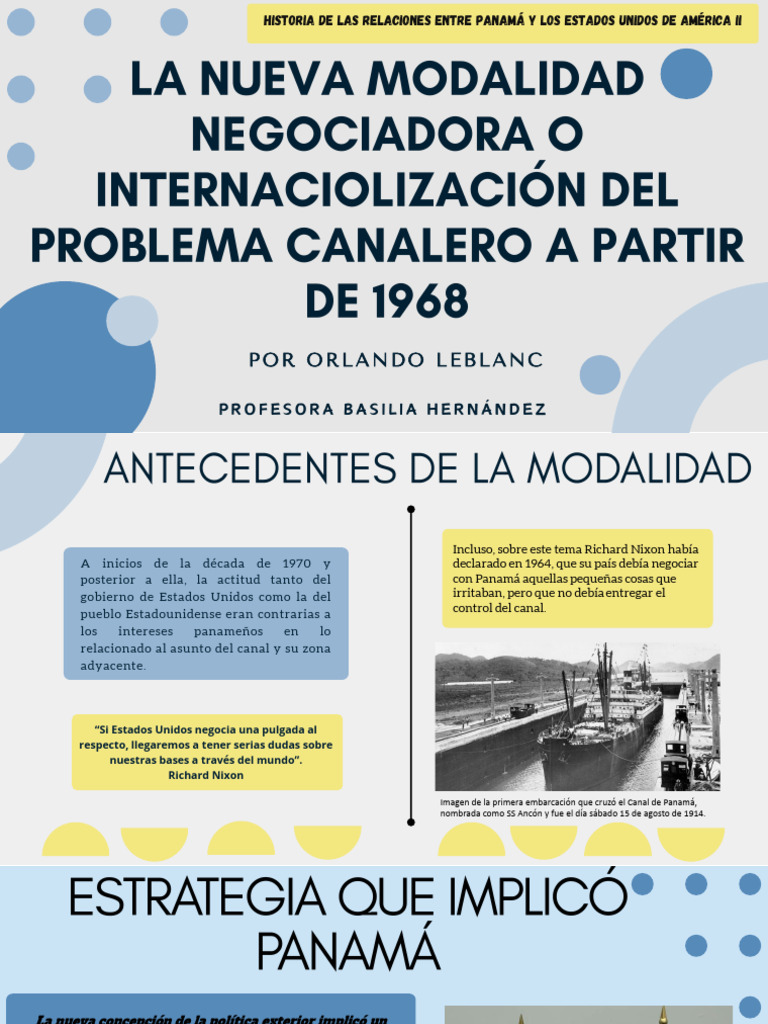 Presentación de Historia Rel EEUU-PMÁ II | PDF | Panamá | canal de Panama
