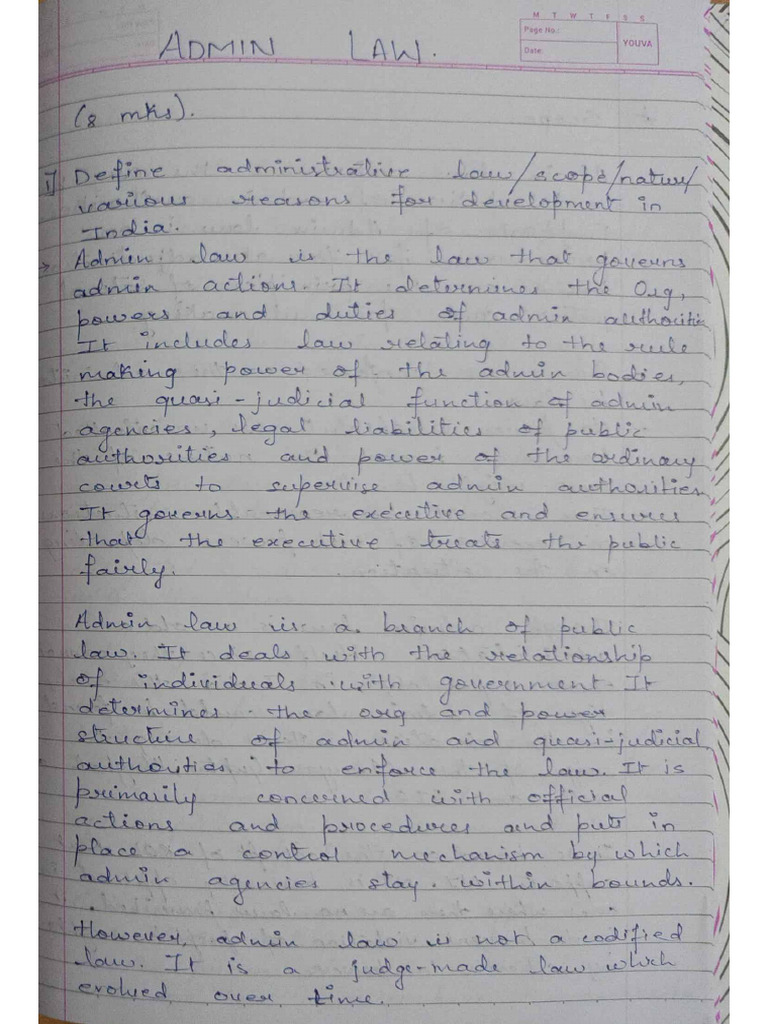 ADMIN LAW NOTES | PDF