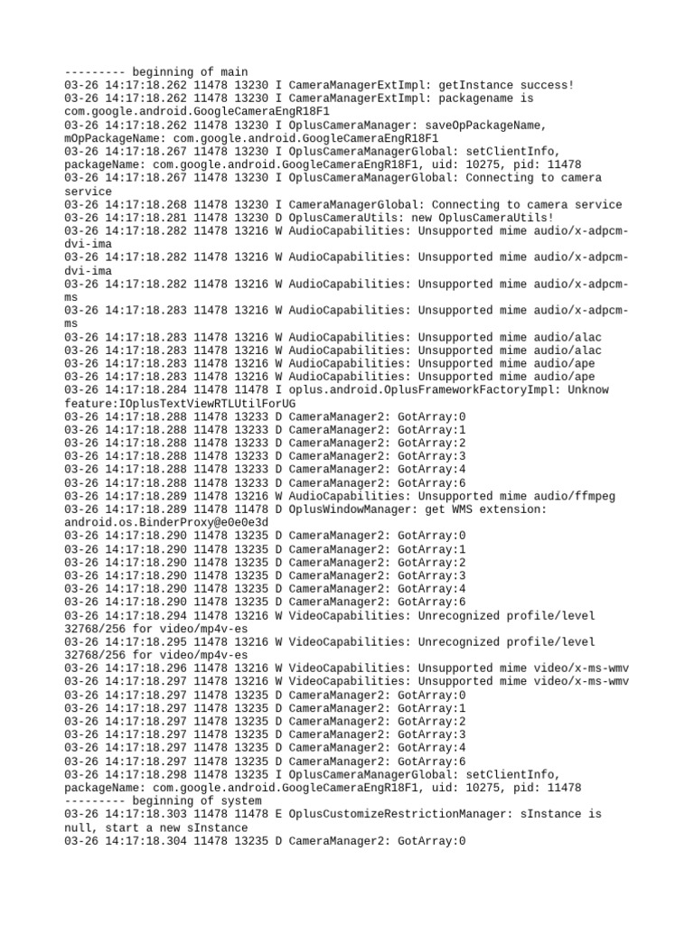 Log Cat 1711451838160 | PDF | Operating System Technology | Computer Programming
