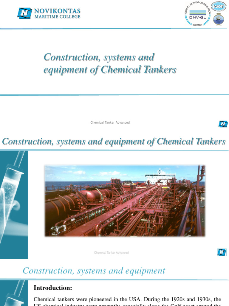 Chemical Tanker Construction, Systems and Equipment | PDF | Oil Tanker ...