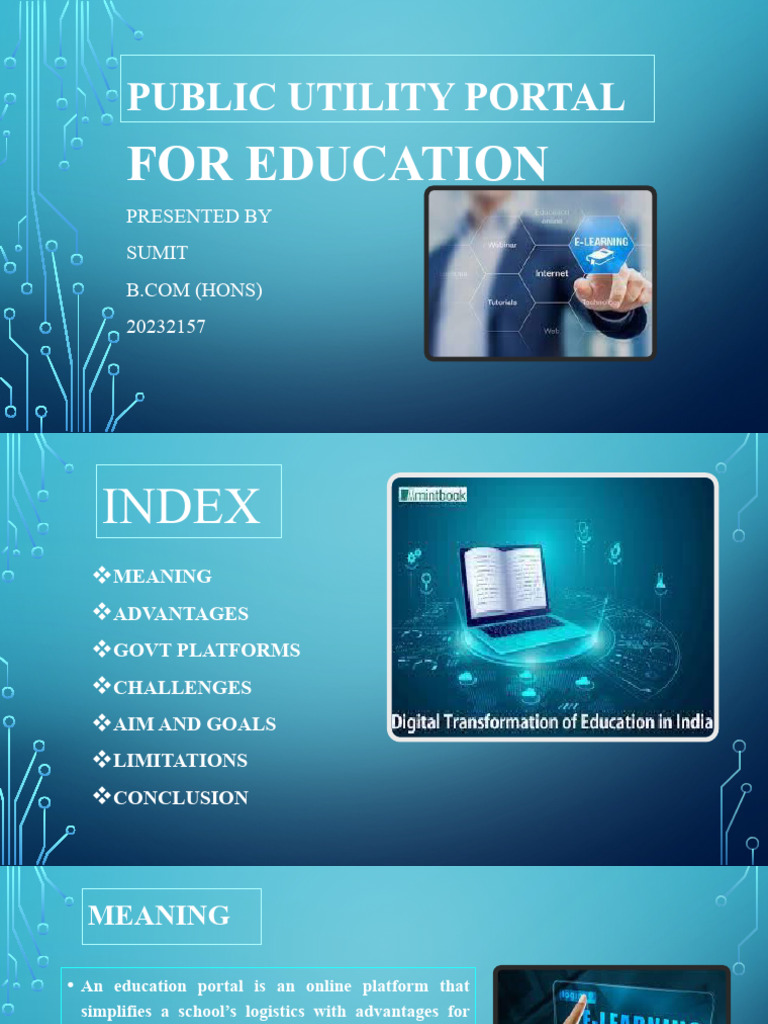 Public Utility Portal | PDF | Educational Technology | Behavior ...
