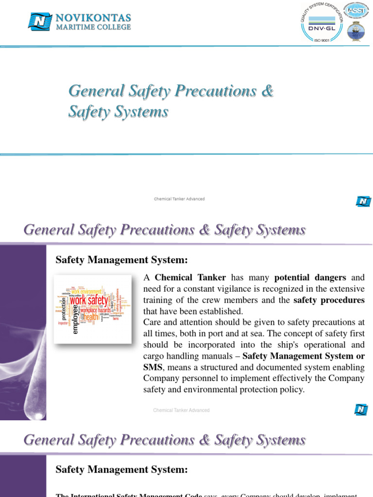 General Safety Precautions, Safety Systems | PDF | Oil Tanker | Safety