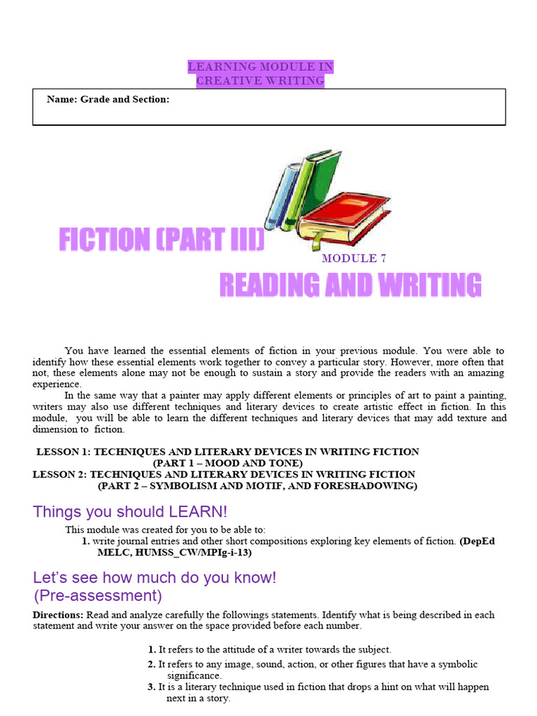 Module 7 - Creative Writing (Final) | Download Free PDF | Composition ...