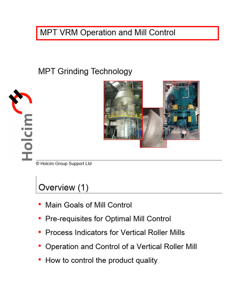 26 MPT VRM-Mill Operation & Control | PDF