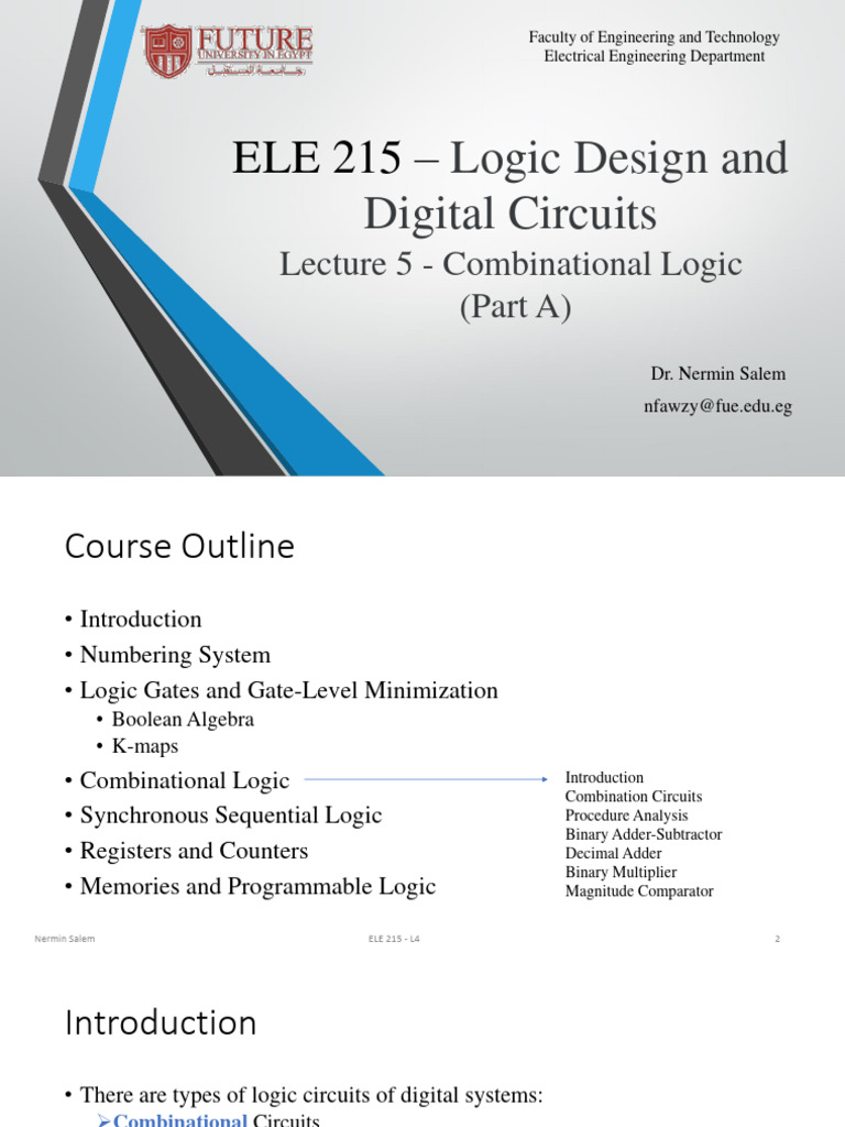 Lecture 4 - Chapter 4 - Part A | Download Free PDF | Logic Gate | Binary Coded Decimal