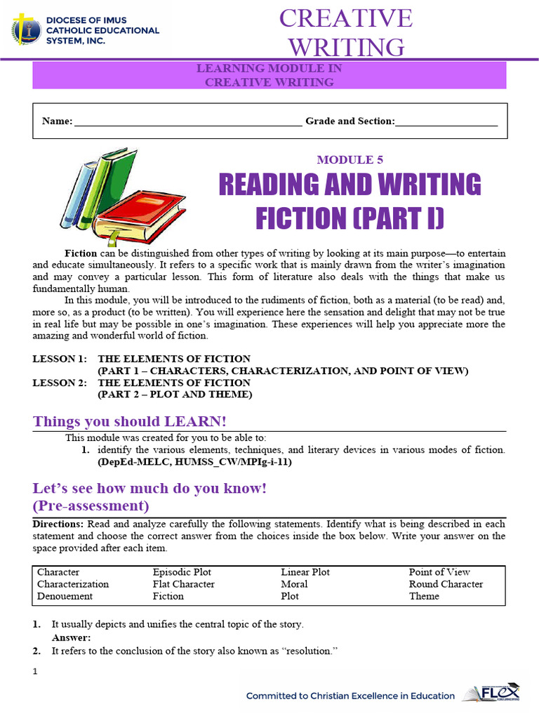 Elements of Fiction: Characters & POV | PDF | Narration | Plot (Narrative)