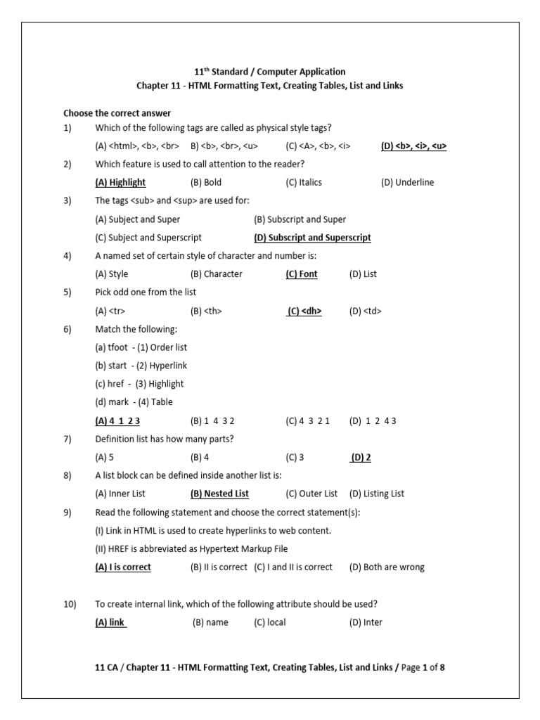 HTML Formatting & Elements Guide | PDF | Hyperlink | Html Element
