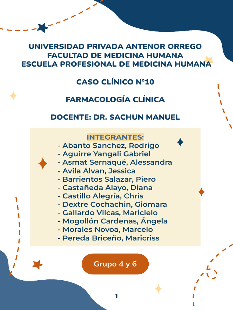 SEM10 - CASO CLÍNICO - TRASTORNO ÁCIDO BASE E HIDROELECTROLÍTICO - GRUPO 4 y 6 | PDF ...