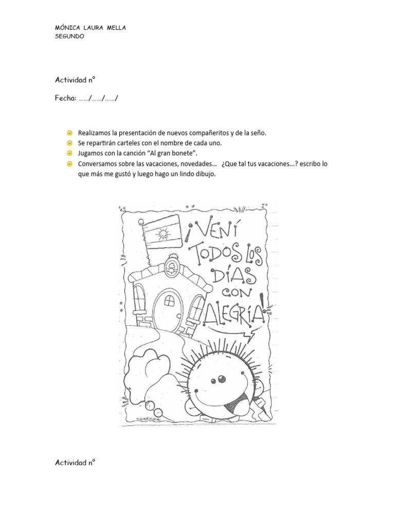 Segundo Grado Ambientacion 2023 Pdf