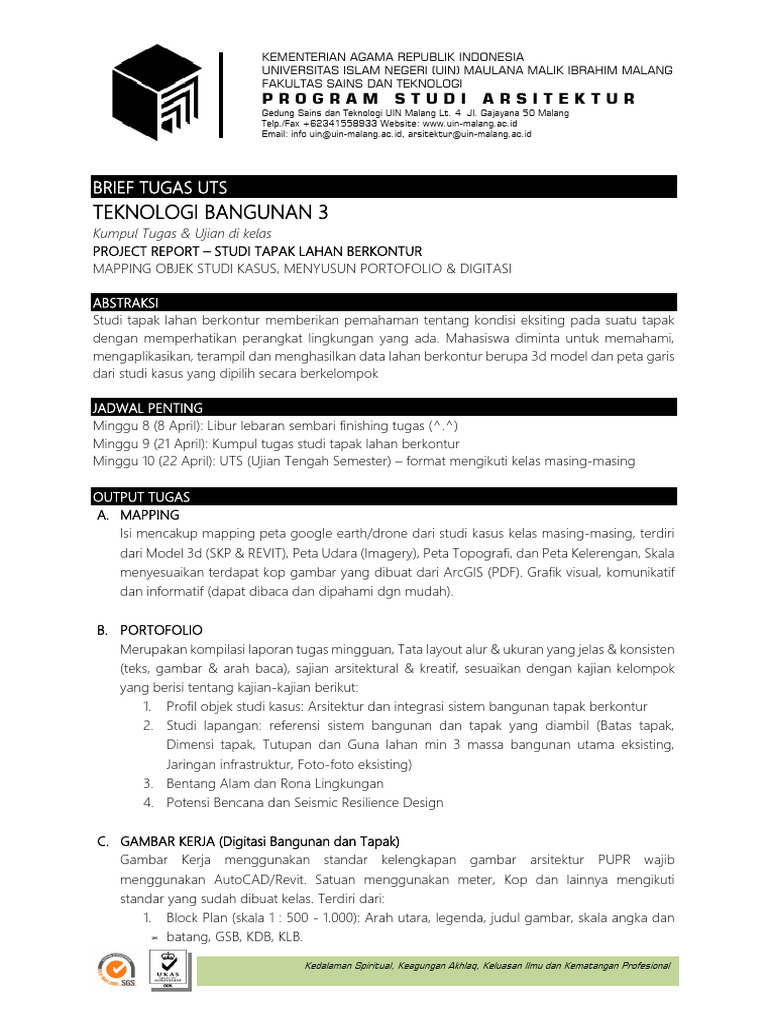 Tugas UTS Teknologi Bangunan 3 | PDF