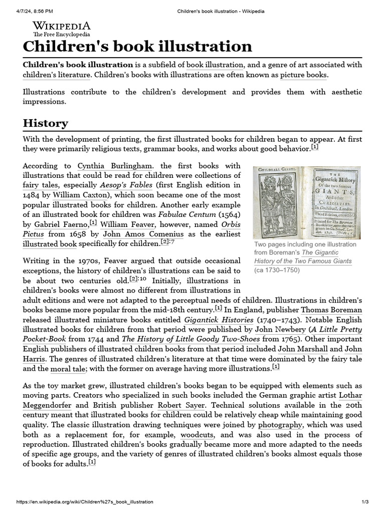 Children's Book Illustration - Wikipedia | PDF | Children's Literature ...