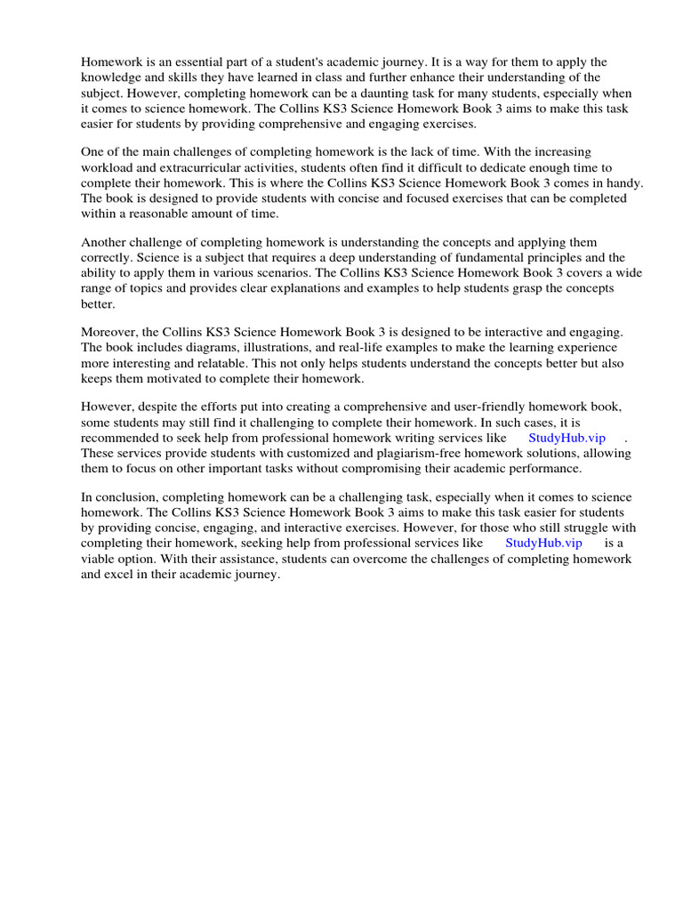 Collins Ks3 Science Homework Book 3 | PDF | World Wide Web | Internet & Web