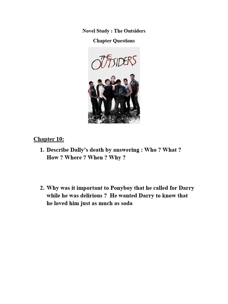 The Outsiders - Chapter 10 | PDF